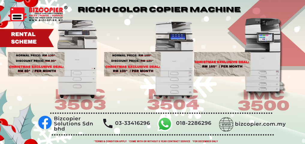 BIZCOPIER | Ricoh Copier Rental In Klang & Selangor